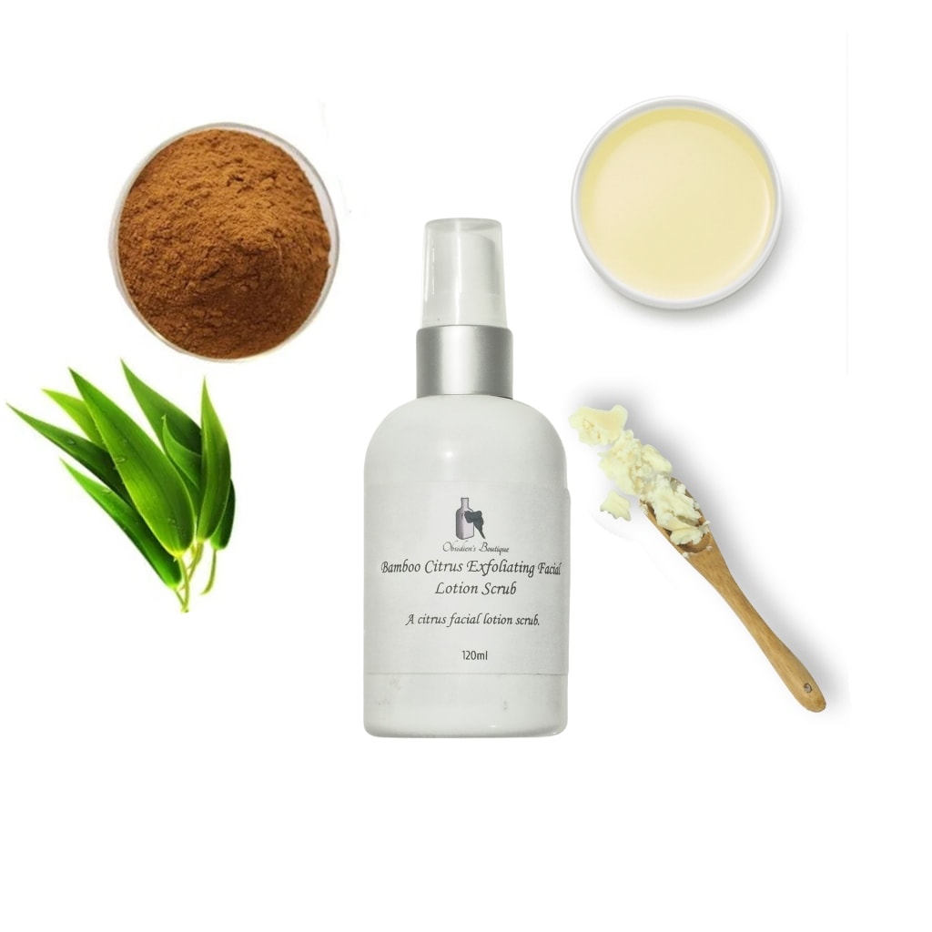 Bamboo Citrus Exfoliating Facial Lotion Scrub - Obsidien's Boutique